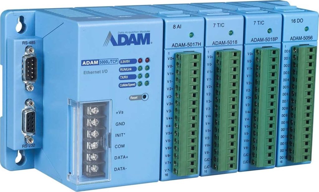 ADAM-5000/TCP, 8-slot Distributed DA&C System for Ethernet - Advantech AE