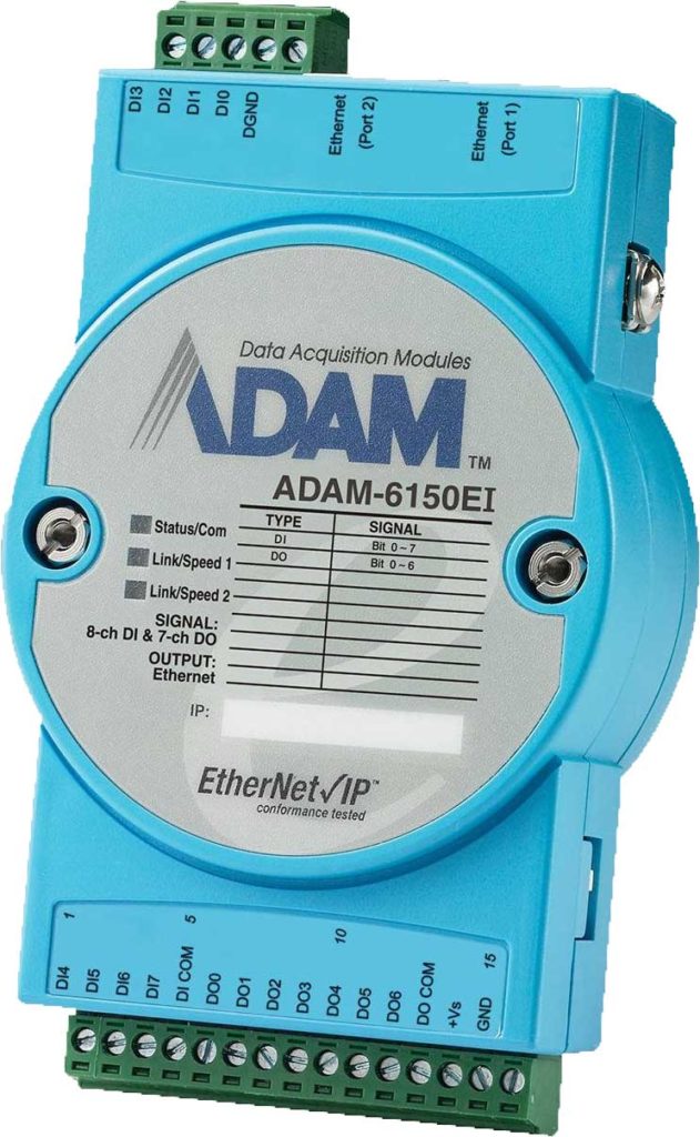 ADAM-6150EI, 15-ch Isolated Digital I/O EtherNet/IP Module - Advantech AE