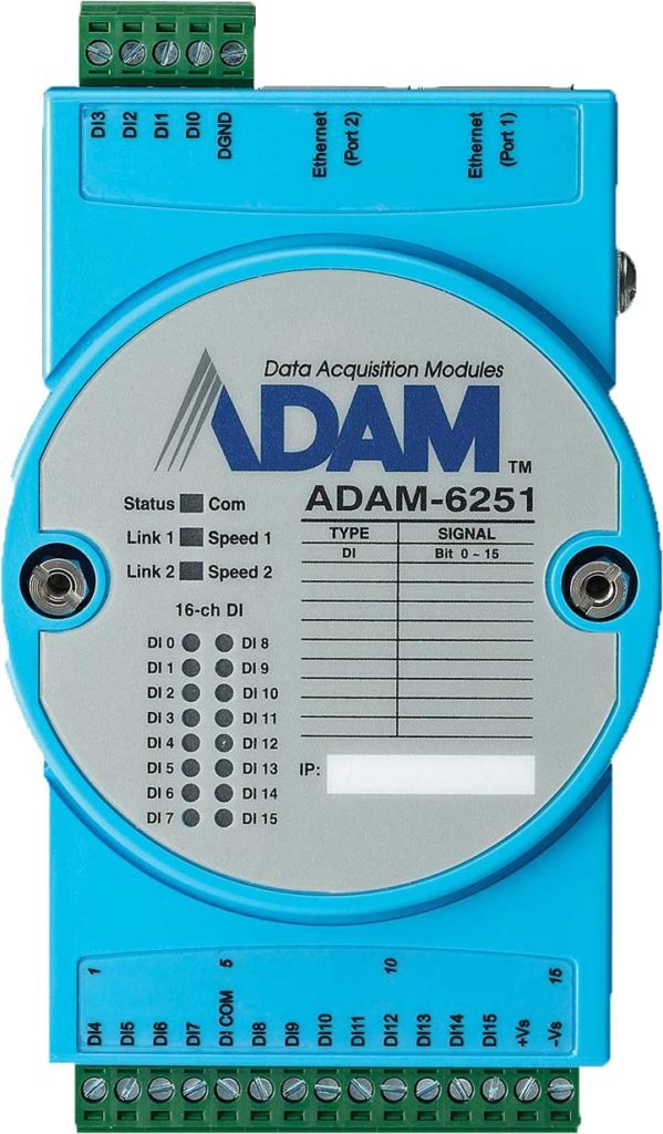 ADAM-6260, 6-ch Relay Output Modbus TCP Module - Advantech AE