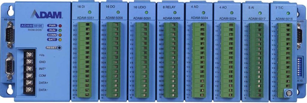 ADAM-5000E, 8-slot Distributed DAC System for RS-485 Networks