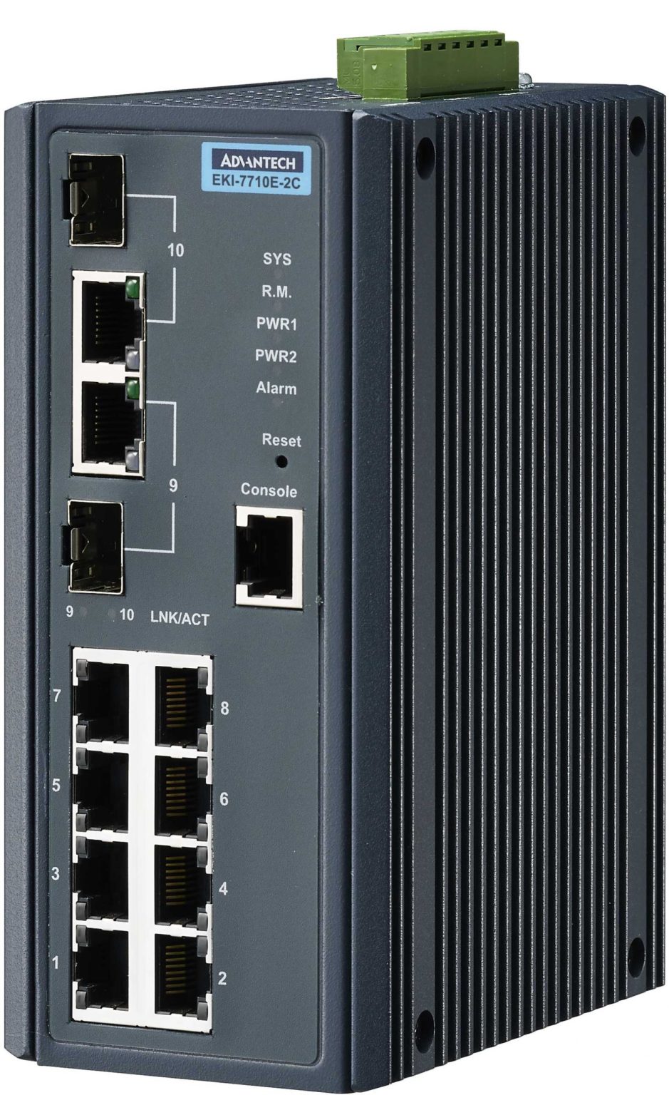 EKI-7710G-2CI, 8G + 2G Combo Managed switch Wide Temp -40 ~ 75 ...